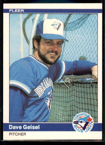 1984 Fleer Dave Geisel #154 Toronto Blue Jays | eBay