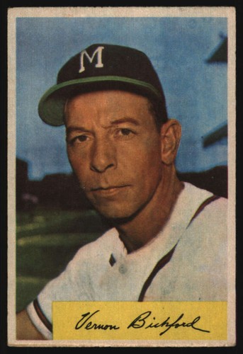 1954 Bowman #176 Vern Bickford GVG Braves 567865 | eBay