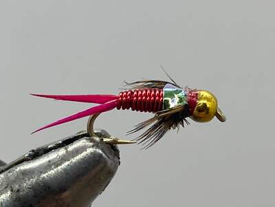 One Dozen (12) - Beadhead Copper John Red Nymph- Strike Fly Company | eBay