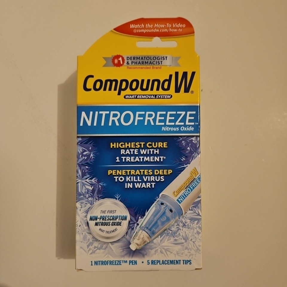 Compound W Nitro freeze Wart Remover Maximum Freeze 6 Applications Exp ...