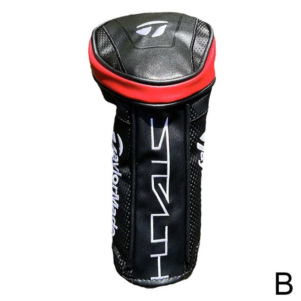 Mens Stealth Golf Club Driver Headcover Genuine Black Red Cover Head ...