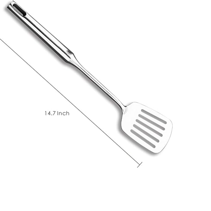 Stainless Steel Slotted Spatula Cooking Utensil For Kitchen Use Silver ...