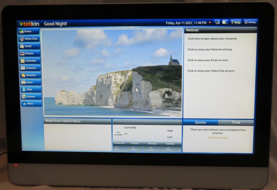 Telikin Elite Silver 22" AIO Touchscreen Computer for Seniors + Mouse ...