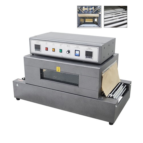220V BS-4020 Chain Type Heat Shrink Packaging Machine PVC/POF Membrane ...
