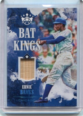 2018 Diamond Kings - ERNIE BANKS - Bat Kings Game Bat - CHICAGO CUBS #d ...