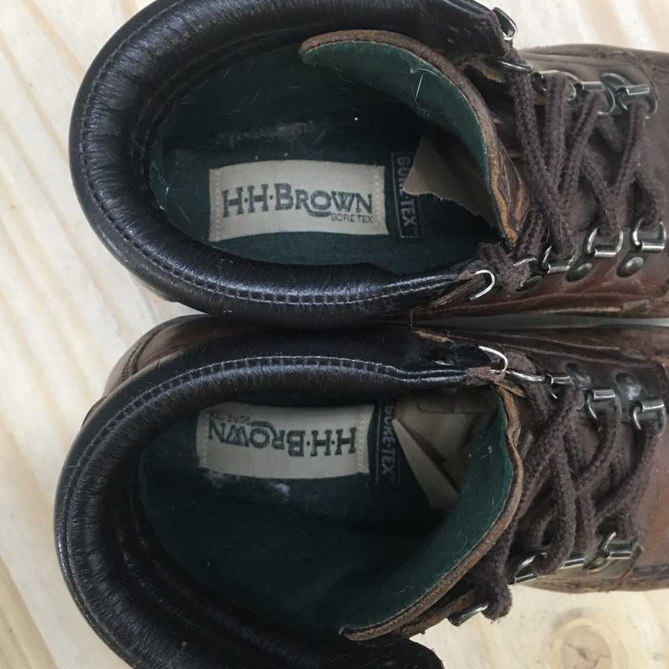 HH Brown Boots Womens 7M Gore Tex Hiking Congo Ankle Biker Moc Toe ...