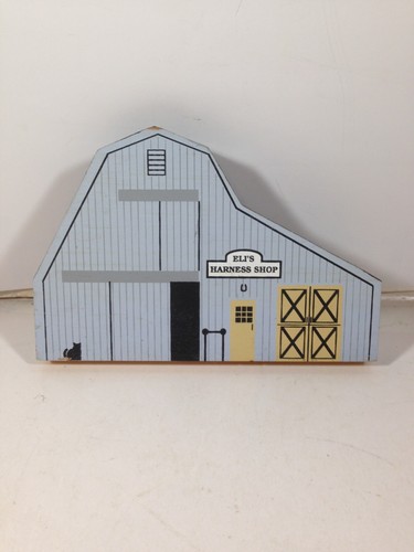 The Cat's Meow Wooden Village Building Amish Eli's Harness Shop | eBay