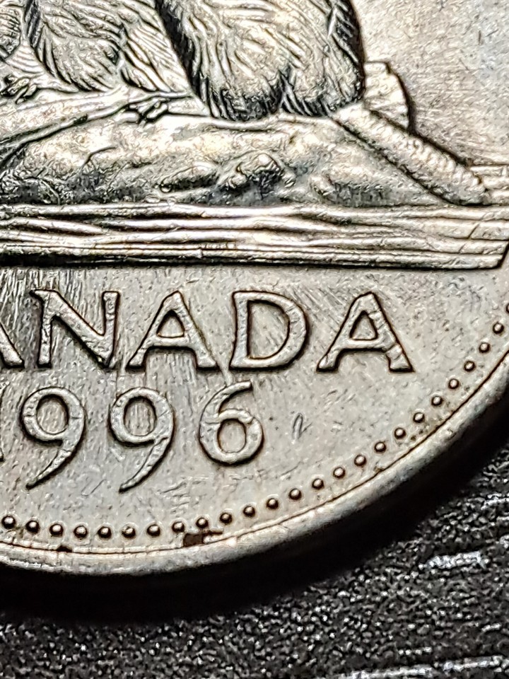 1926 & 1996 CANADA 5 CENTS/NICKEL - 1996 NEAR 6 FAR 6 & 1926 NEAR LEAF ...