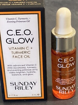 Sunday Riley CEO Glow Face Oil Vitamin C + Turmeric 5 ml / 0.17 fl oz ...