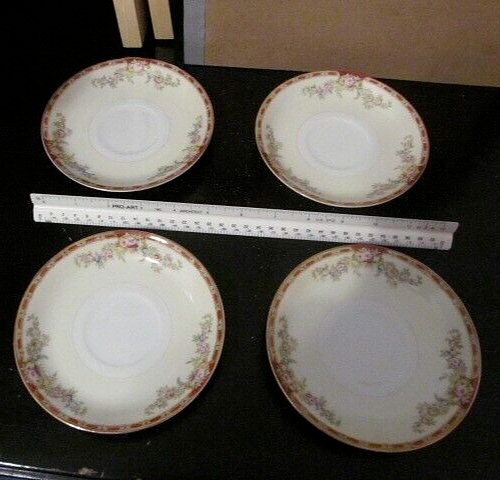 Set OF 4 Royal Chester VTG Ogden China 5 1/2" saucers Japan | eBay