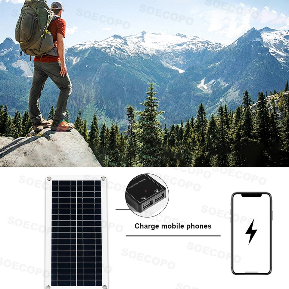 6000W Complete Solar Panel Kit Solar Power Generator 100A Home 220V ...
