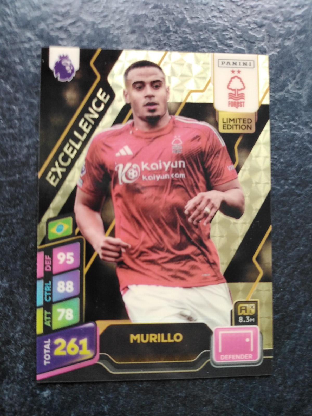 PANINI ADRENALYN XL PREMIER LEAGUE PLUS 2025 MURILLO EXCELLENCE CARD ...