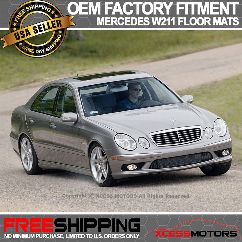 Fits 03-09 Benz W211 E-Class OE Fitment Floor Mats Carpet Front Rear ...