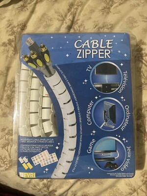 White Cable Zipper Complete Cable Wire Management System, Evriholder ...