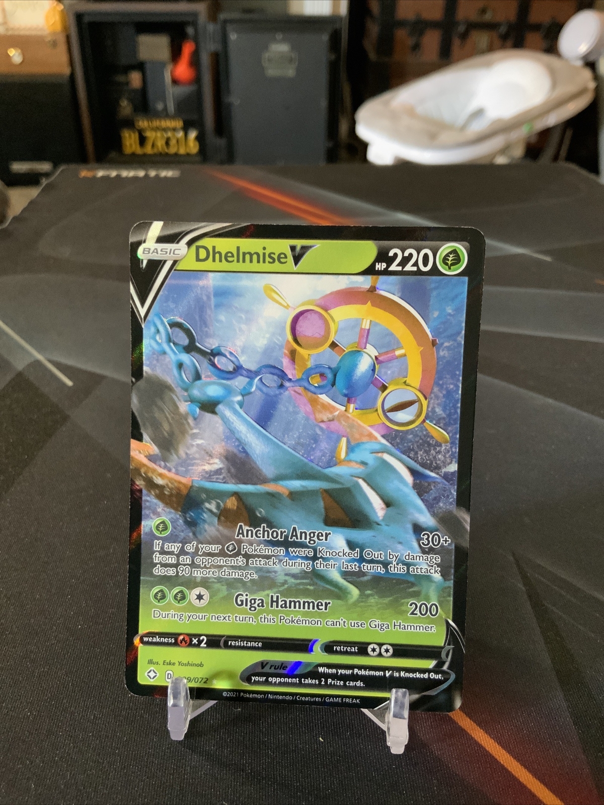 Pokémon TCG Dhelmise V Shining Fates 009/072 Holo Ultra Rare | eBay