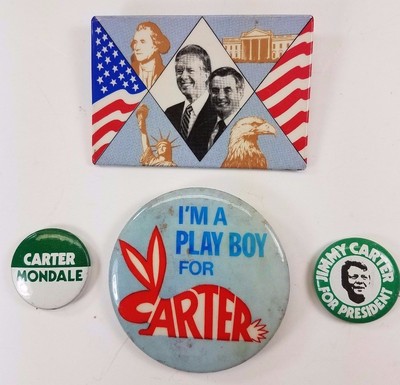 Carter Presidential Campaign Pins - Buttons Set of 4 - Including ...