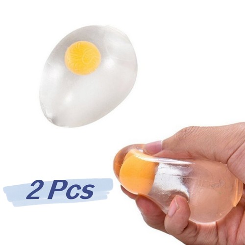 2Pcs Splat Egg Yolk Fidget Toy Stress Ball Stress Relief tactile ...