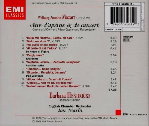 BARBARA HENDRICKS Mozart Airs d´Operas et de Concert Opera Arias EMI CD ...