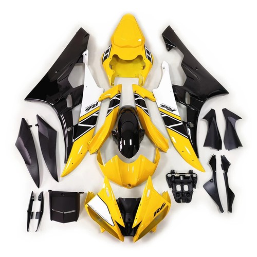 Yellow Black Fairing Kit For Yamaha YZF-R6 2006 2007 YZF R6 Injection ...