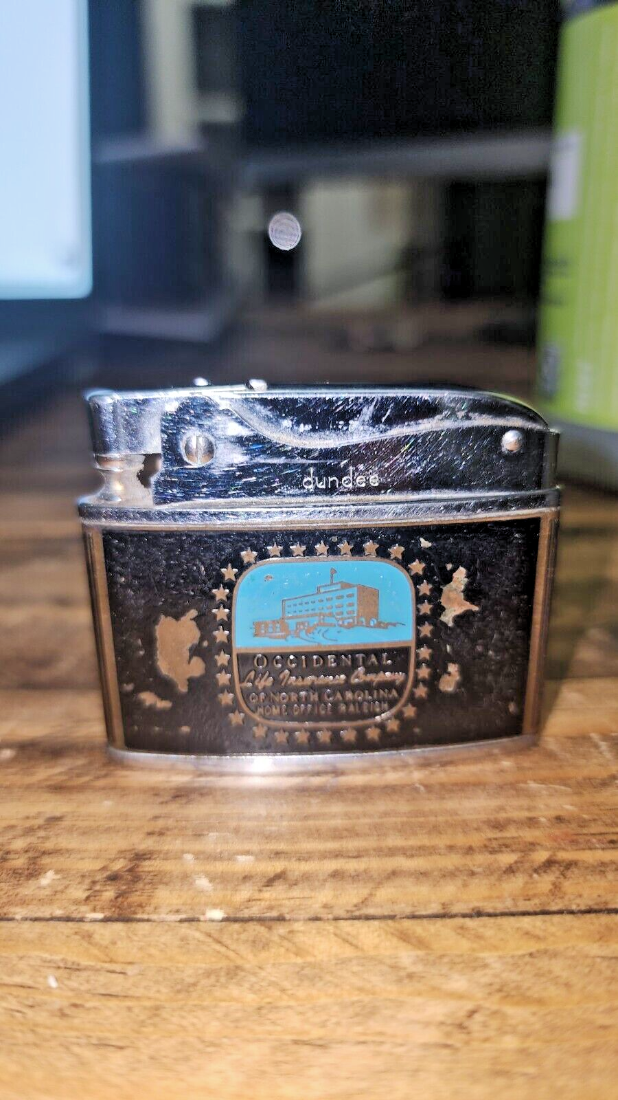 Vintage Dundee Advertising Flat Lighter Occidental Life Insurance ...