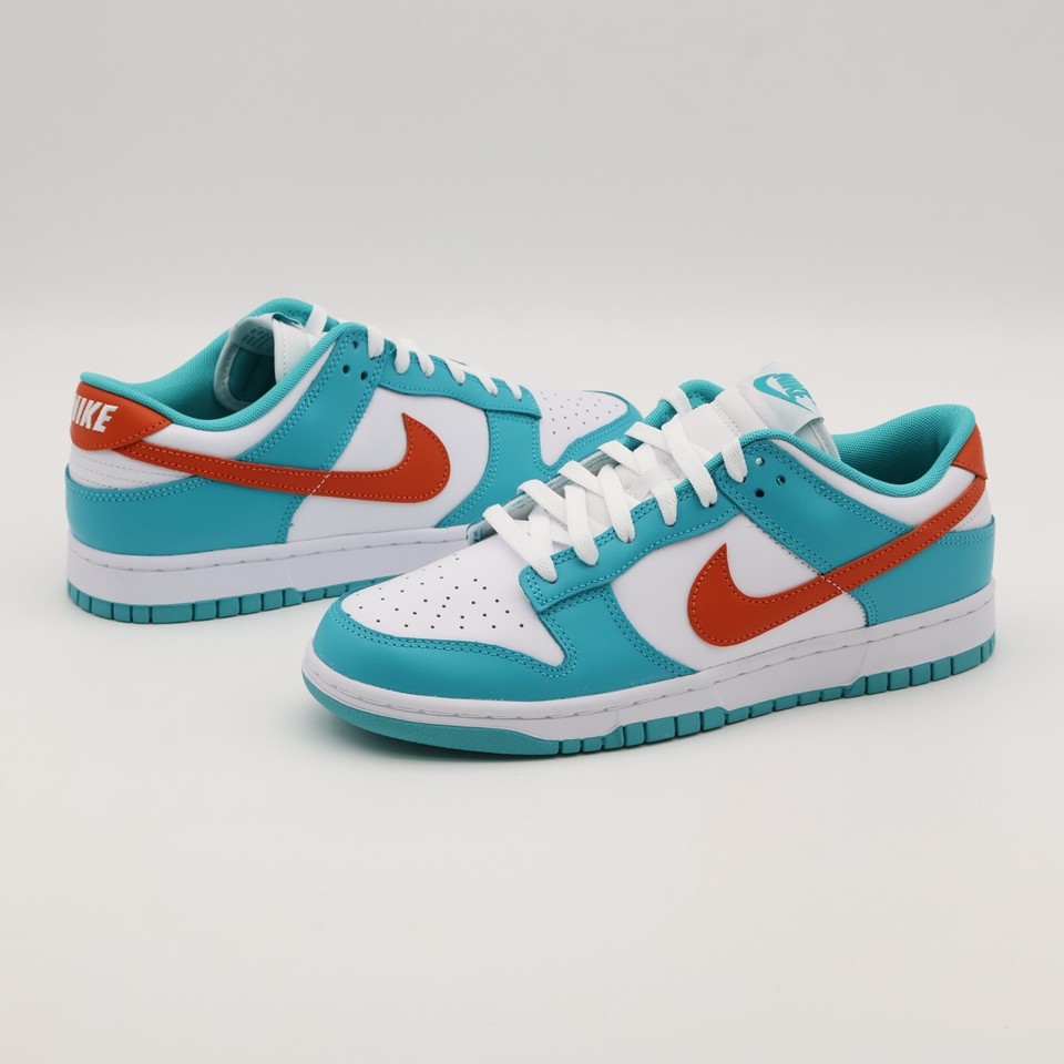 DV0833-102 Nike Dunk Low Miami Dolphins Cosmic Clay Dusty Cactus Green ...