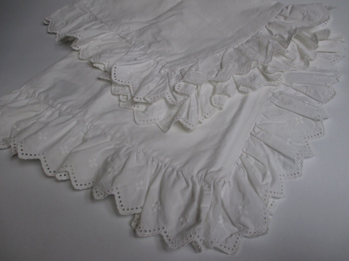 Ralph Lauren White Embroidered Eyelet Ruffled Euro Sham | eBay