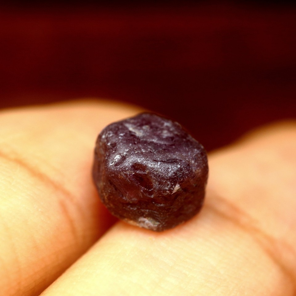 Certified 4.34ct Natural Untreated Red Ruby Unheated Hexagonal Crystal ...