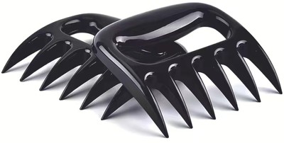 2pcs Manual Bear Claws BBQ Meat Fork Tongs Pull Meat Handler Clamp BBQ ...