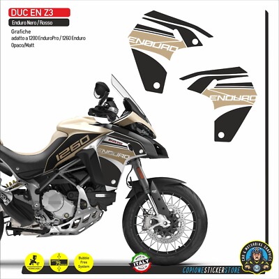 DUCATI Multistrada Enduro 1260 / 1200 Sand Graphics Sand And Black EN ...