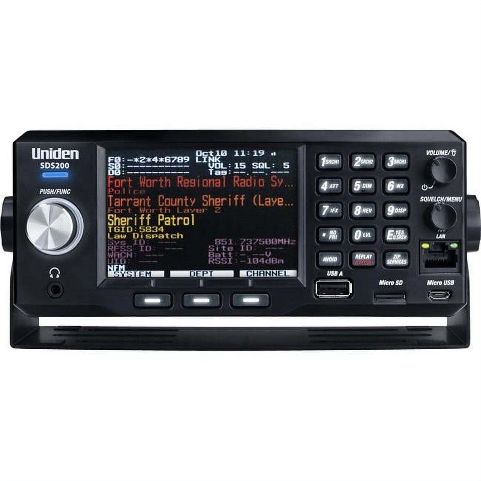 Uniden SDS200 Advanced X Base/Mobile Digital Trunking Scanner True I/Q ...