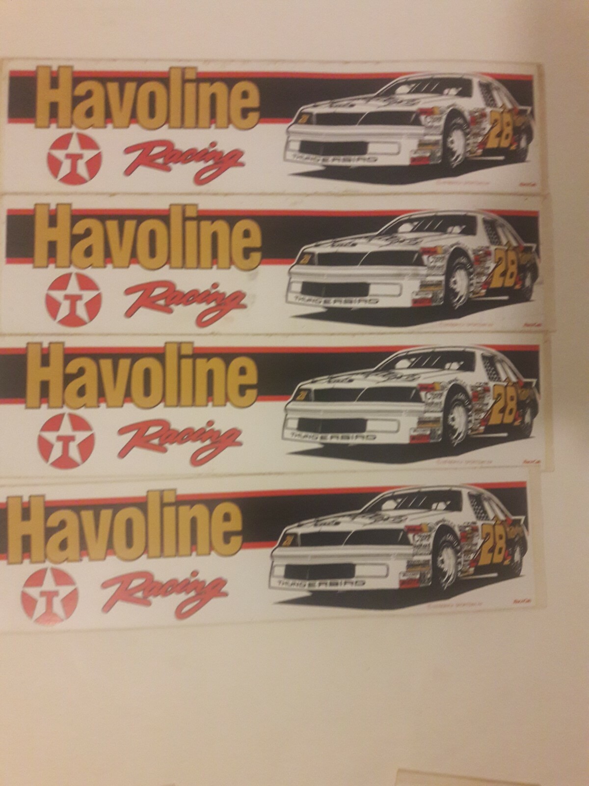 Havoline Texaco Racing #28 Vintage Bumper Sticker (One sticker) | eBay