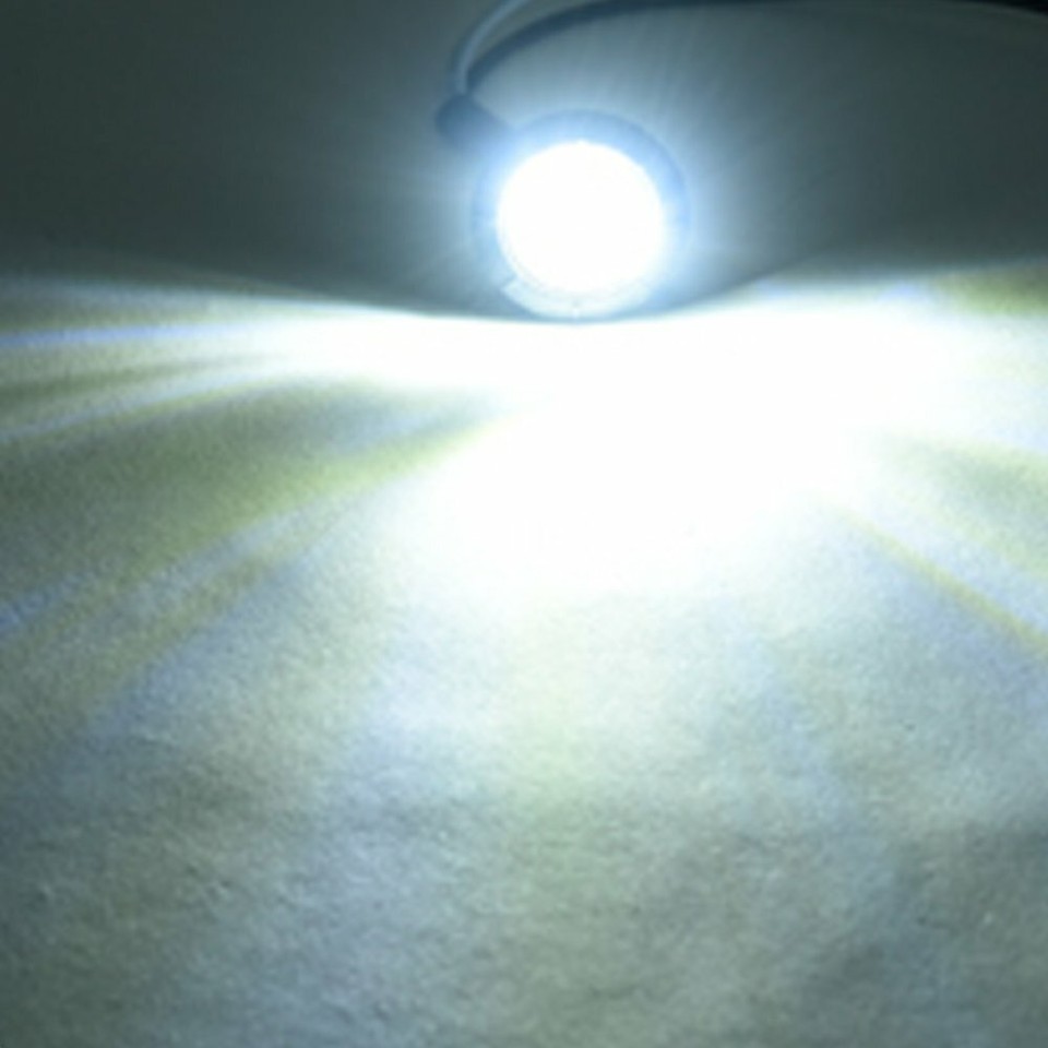 10PCS 3/4"LED Round Bullet Side Marker Lights Chicken Lights White For ...