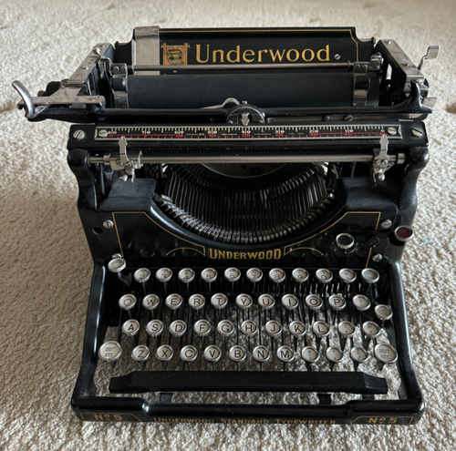 Vintage Antique Underwood No. 5 Standard Typewriter Great Condition | eBay