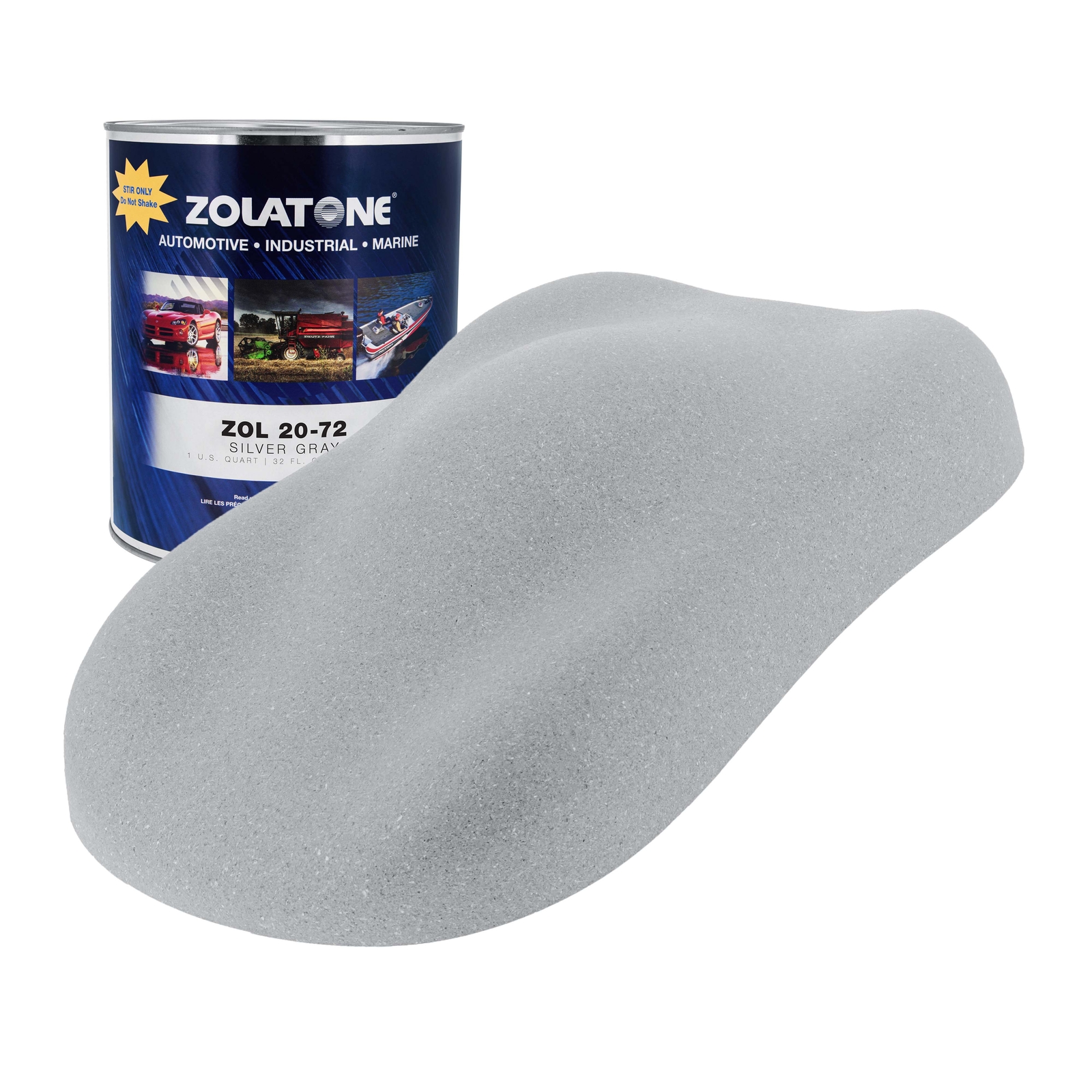 Zolatone Silver Gray, Splatter Finish Coating Paint - Quart | eBay