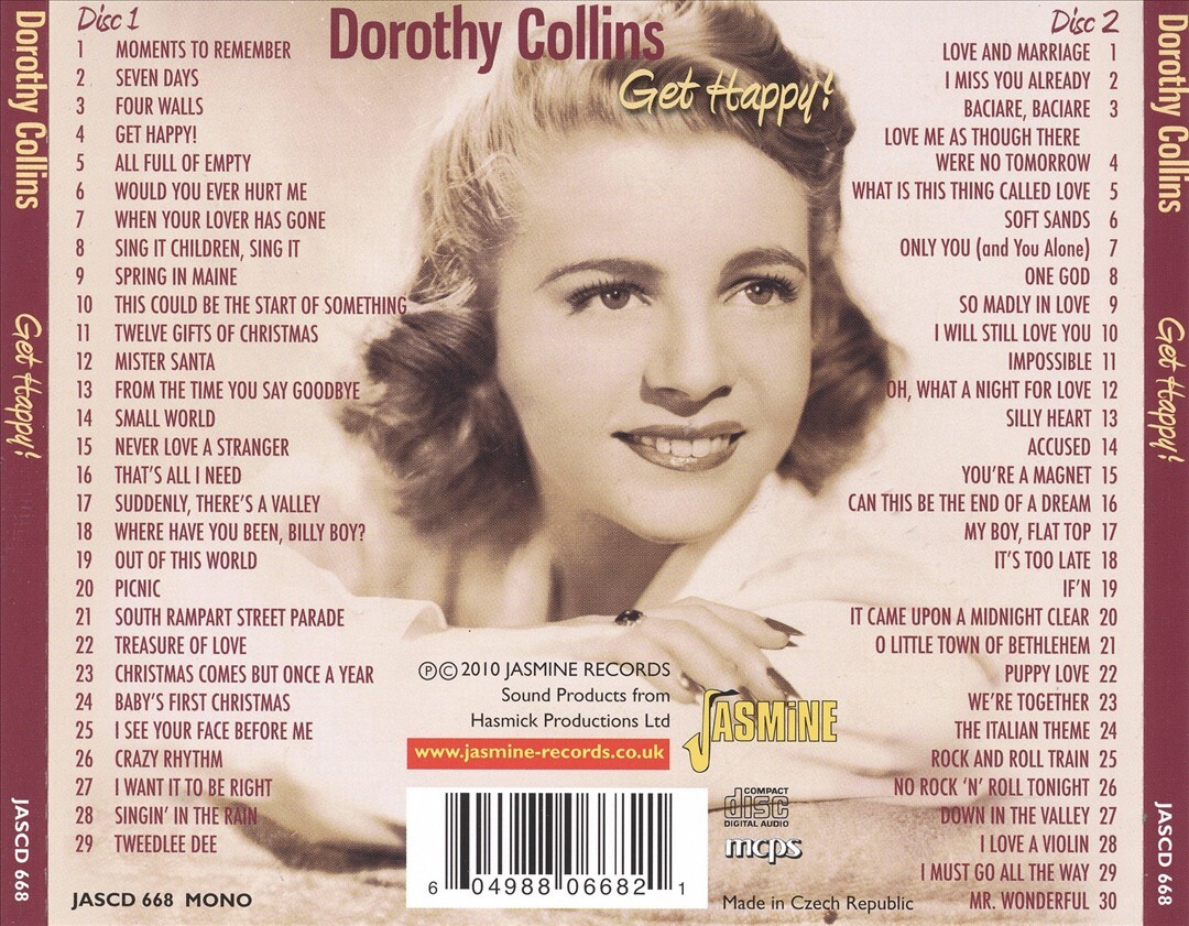 Get Happy/Very Best by Collins, Dorothy (CD, 2010) for sale online | eBay