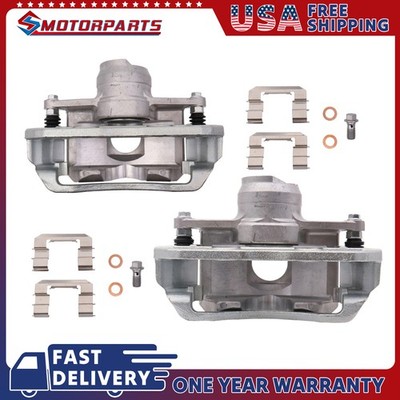 2PCS Front Disc Brake Caliper w/ Bracket For 2008-2011 Ford Focus Left ...