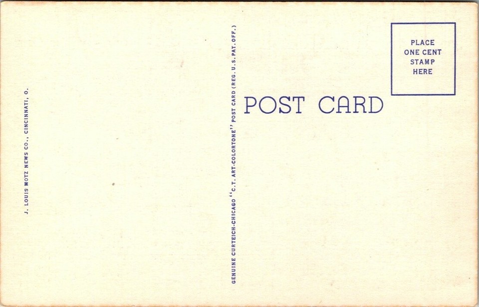 Postcard Cincinnati Union Terminal At Night Cincinnati Ohio | eBay