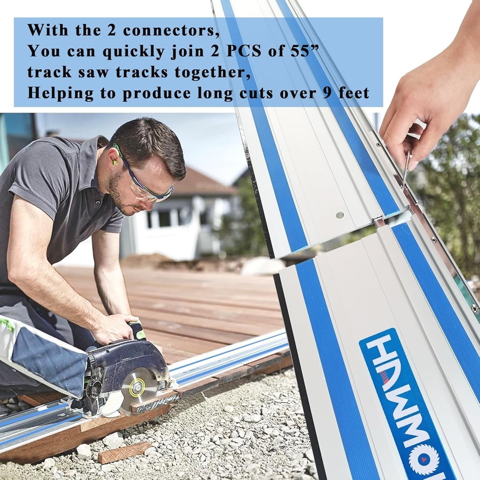 110" Makita Track Saws Guide Rail Replacement for Festool, Includes 2 ...