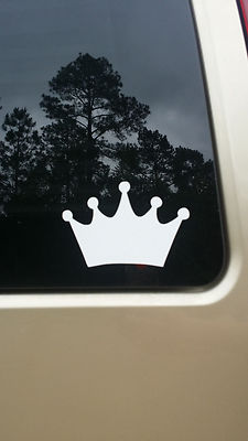 Girls Royal Princess King Queen Crown Jewel Tiara Vinyl Decal Sticker ...