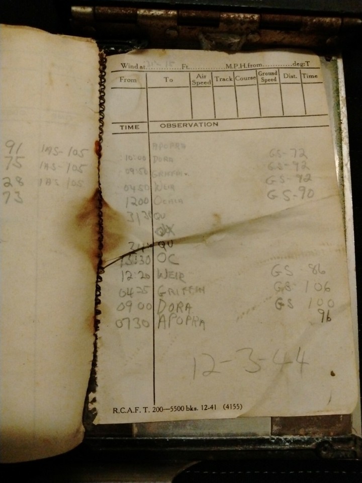 Very Rare WWII Aluminum RCAF Pilot Aviation Flight Navigation Computer ...