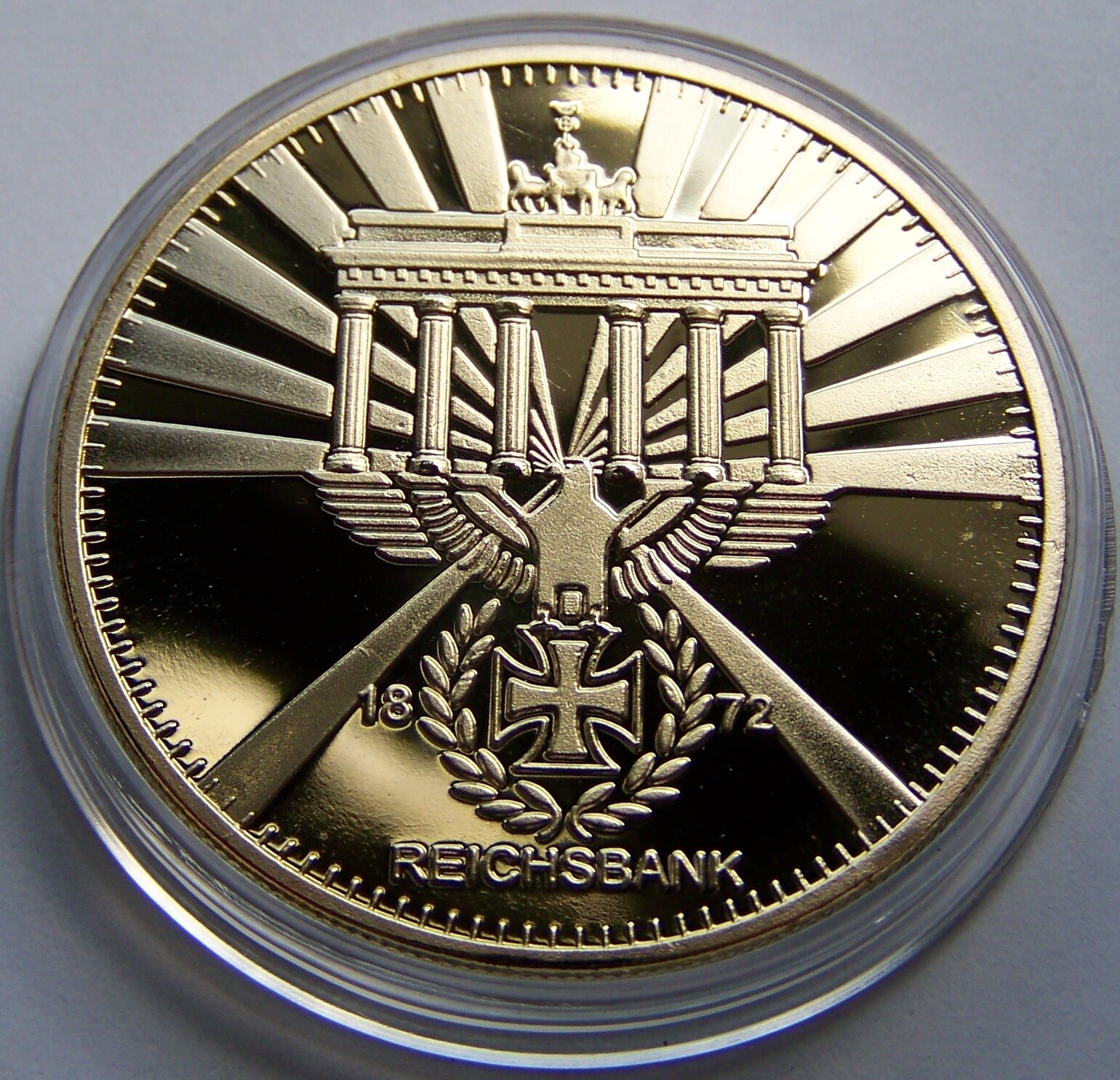 MEDAILLE - REICHSADLER / EISERNES KREUZ / BRANDENBURGER TOR / ADLER - VERGOLDET | eBay.de