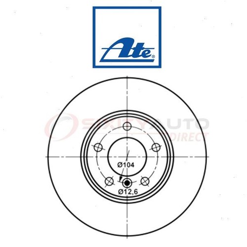 ATE Front Disc Brake Rotor for 2017-2018 BMW 430i - Braking Tire ...