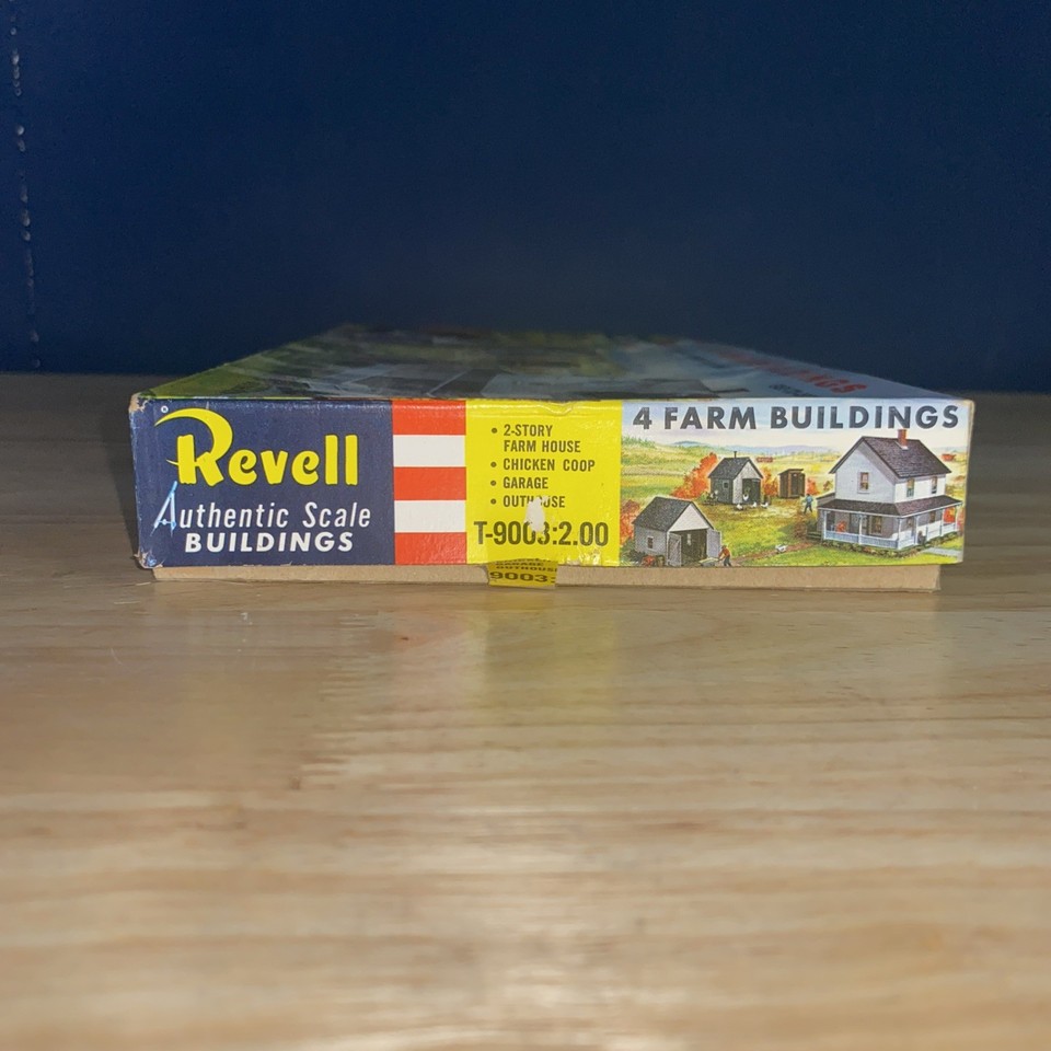 Original Revell HO scale 4 Farm Buildings Kit - Open | eBay