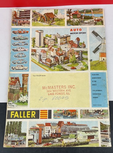 1967 Faller Catalogue Focused On Slot Cars In All Scales HO 1/32 1/24th ...