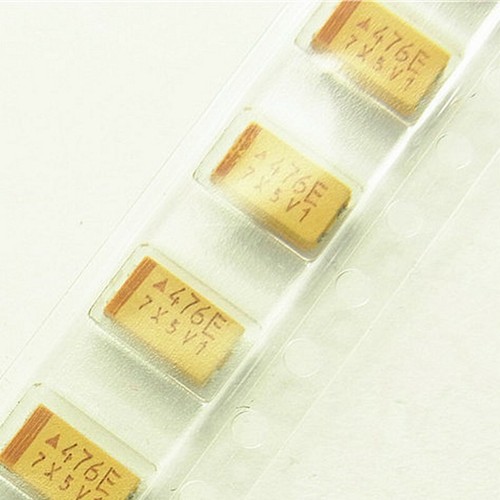 5PCS 25V 47UF 476E ±10% SMD Tantalum Capacitors C case 6032 6mm×3.2mm ...