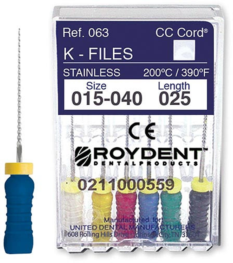 Endodontic Stainless Steel K-Files By ROYDENT (6/Pack) | eBay