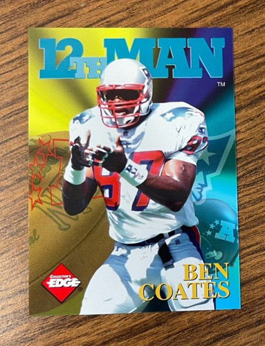 1996 Collector's Edge 12th Man Card # 19 Ben Coates - New England ...