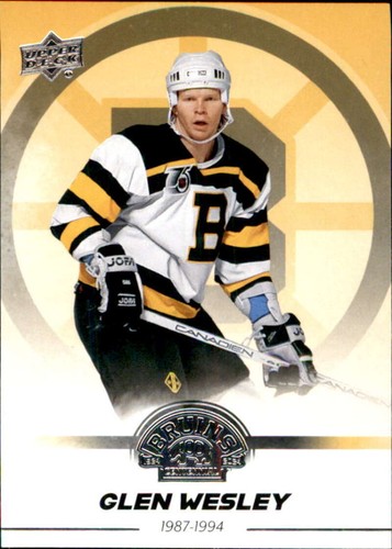 2023-24 Upper Deck Boston Bruins Centennial #87 Glen Wesley Boston ...