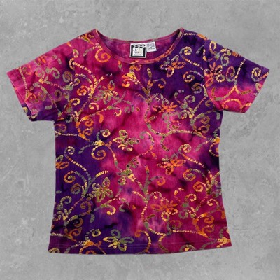 Take Two Clothing Vintage Pink & Purple Tie Dye Tee Size M Fairy Boho ...