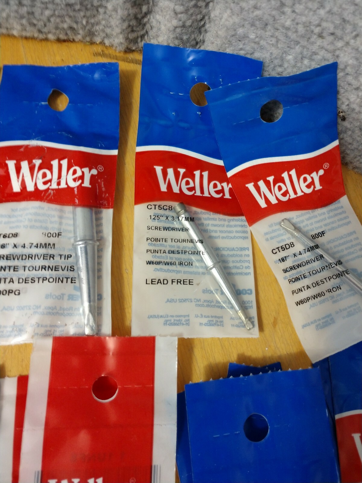 (116) Weller Tips & Accessories. Lot of 116 Soldering Tips Variety of ...